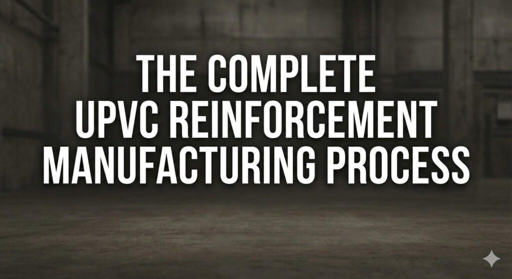 The Complete uPVC Reinforcement Manufacturing Process - Rudran Infra Metals